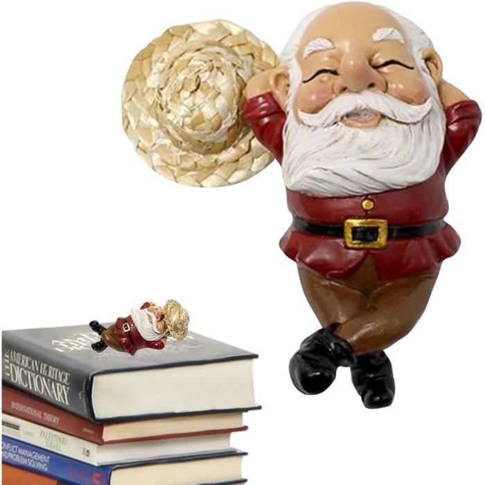 Adorable Petit Nain De Pompier En Résine Avec Chapeau Noir - Décoration ...