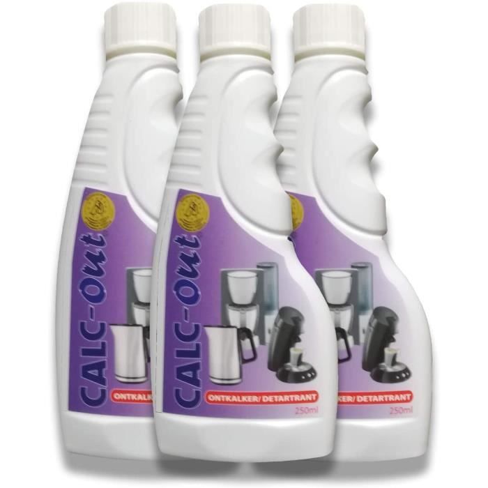CALC-Out PACK 3x Détartrant percolateur, machine à café, bouilloire ...