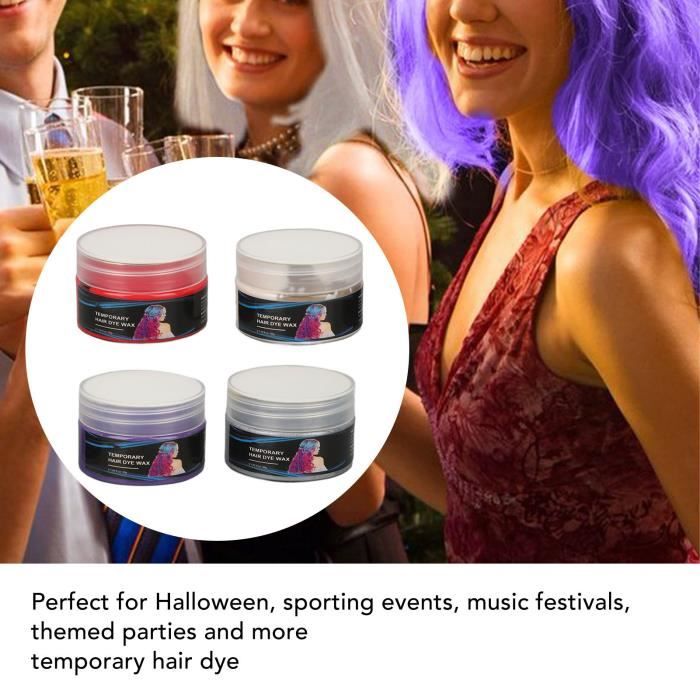 Cire colorante pour les cheveux 4 Pcs Cheveux Coloration Cire 4 ...