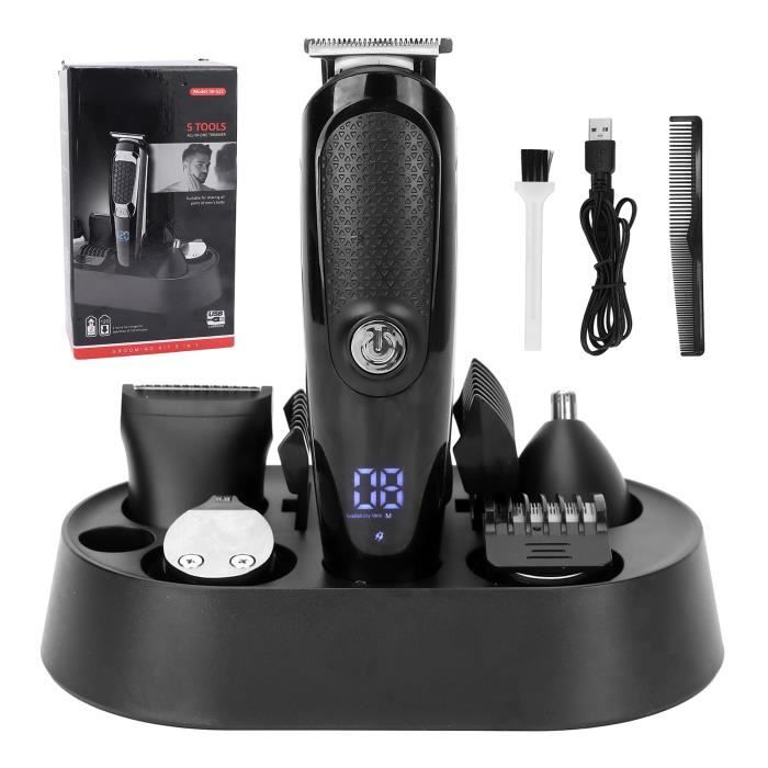 EBTOOLS Tondeuse à cheveux électrique 5 en 1 Tondeuse à cheveux ...