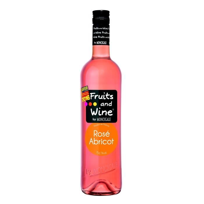 Boisson à base de vin Abricot Fruits and Wine - Rosé - 75 cl - La cave ...