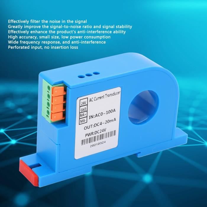LIG - Transmetteur de courant AC0‑100A Transmetteur de courant AC DC4 ...
