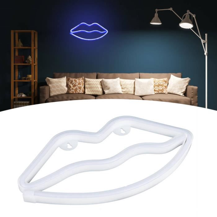 Lv.life LED Neon Sign Lampe En Forme De Lèvre Murale Lumière Décorative ...