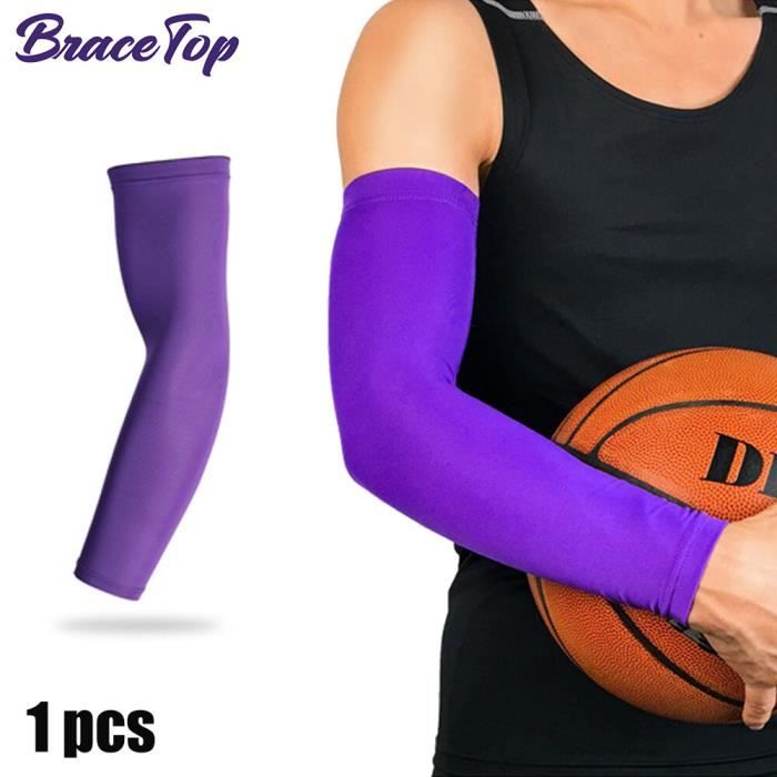 Manchon de Compression pour Bras de Sport - BraceTop - Purple - 1 Pièce ...