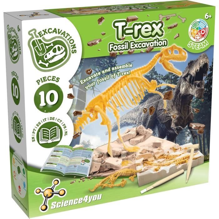 Dinosaure T-Rex Kit De Fouille Pour Enfants +6 Ans - Excaver Et ...