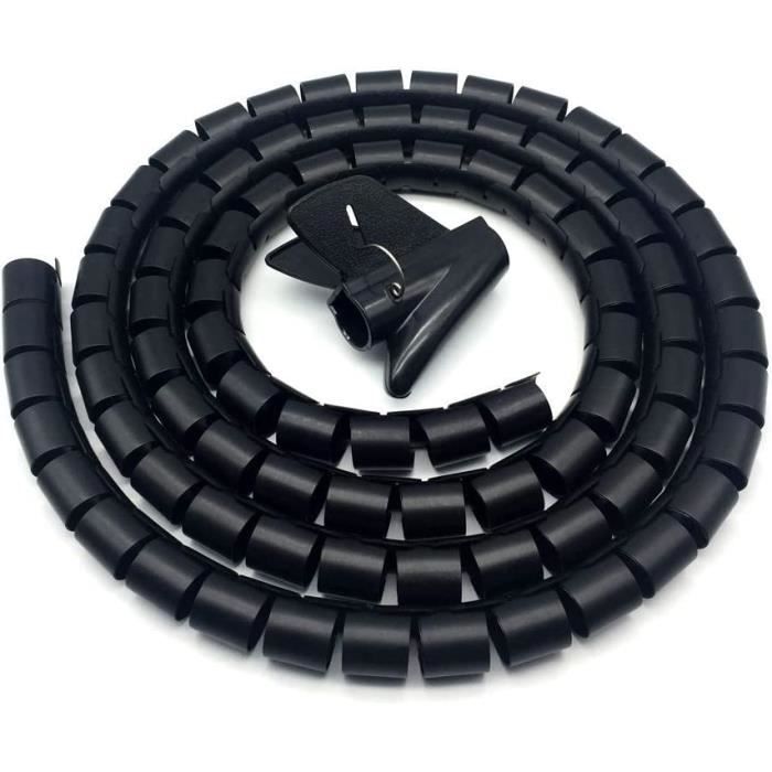 Jieddey Gaine Cable,3 Mètres Range Cable en Spirale Câbles Cache Cable ...