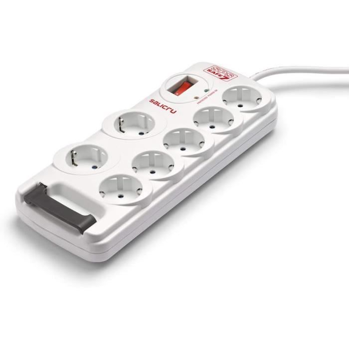 Sps.Safe 7 Protecteurs Électriques Actifs - Protections Surtensions (918 J, 7 Sortie(S) Ca, Type ...
