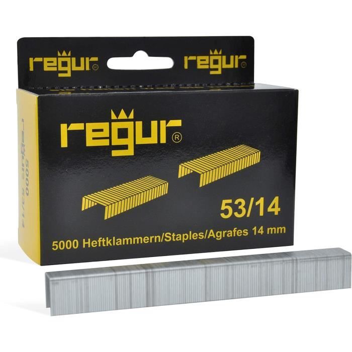 Type 53 Agrafes À Fil Fin Galvanisé - 5000 Pièces De Longueur 53-14 Mm ...