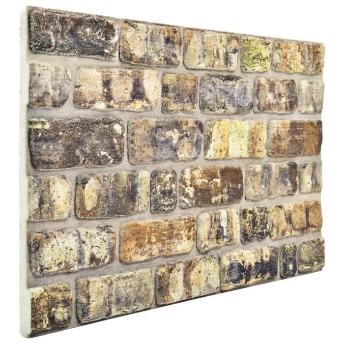 Panneaux muraux 3D avec design de brique multicolore 11 pcs EPS XID ...