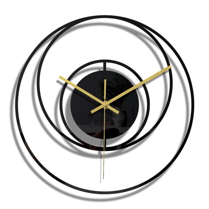 Horloge,CC307-30cm Dial--Horloge murale en 3D avec ligne sculptée ...