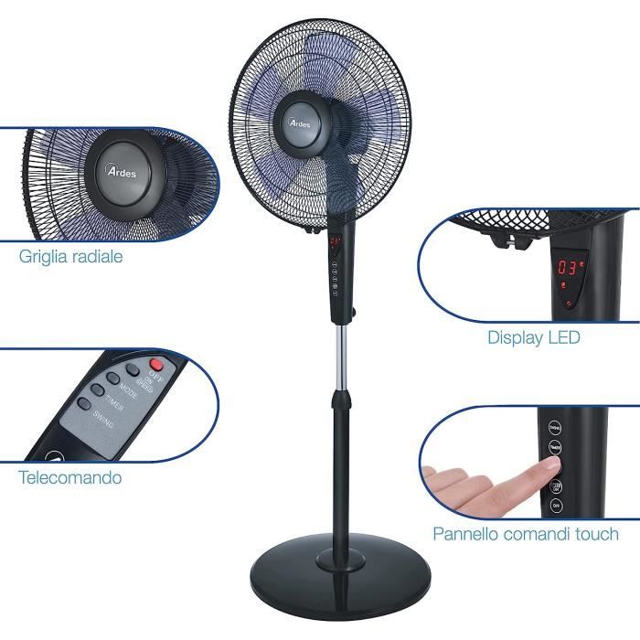Ventilateur Sur Pied Avec Telecommande