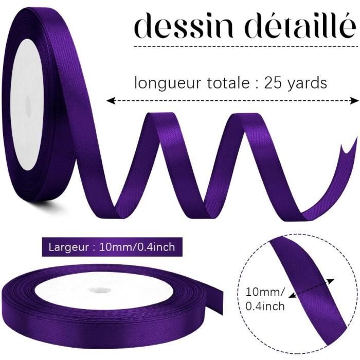 Ruban Violet Ruban Satin Violet 3-8Inch X 25 Yards Ruban Stain Noel ...