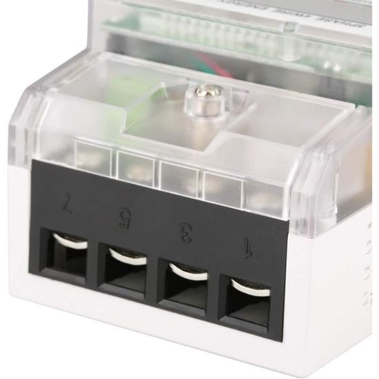 Compteur D'Énergie Sur Rail Din, Compteur Électrique Triphasé À 6 + 2 ...