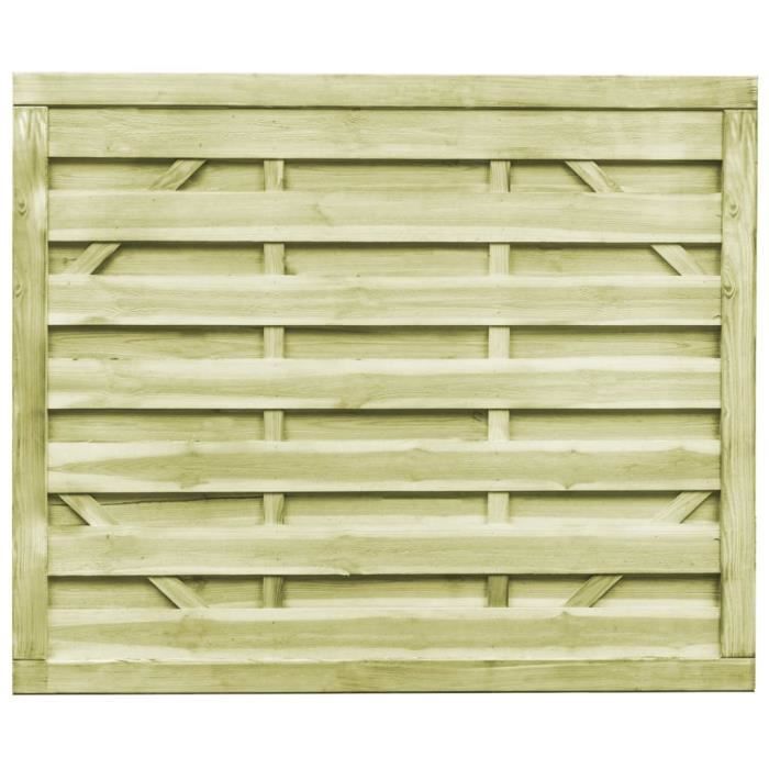 COC-7596638087689Portillons 2 pcs Bois de pin imprégné 150x125 cm Vert ...