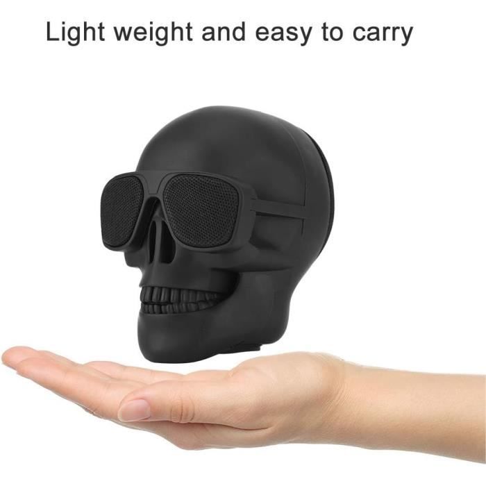 Enceinte Bluetooth En Forme De Tête De Mort - Mini Haut-Parleur ...