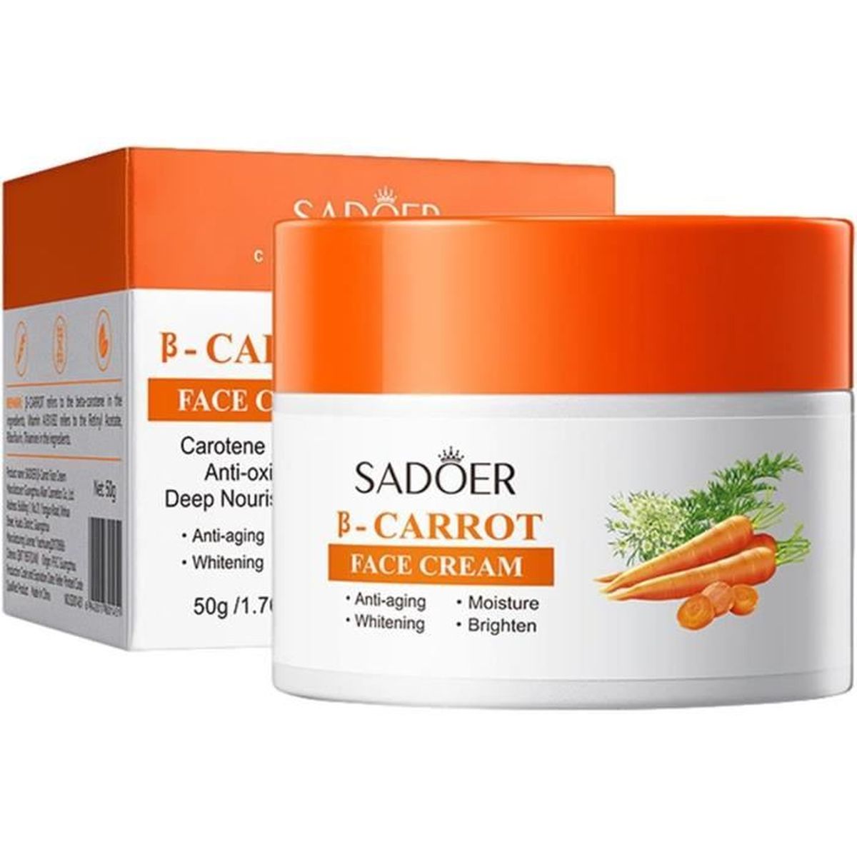 Crème À La Carotte, Crème Éclaircissante Pour Peaux Foncées Cosmétiques ...