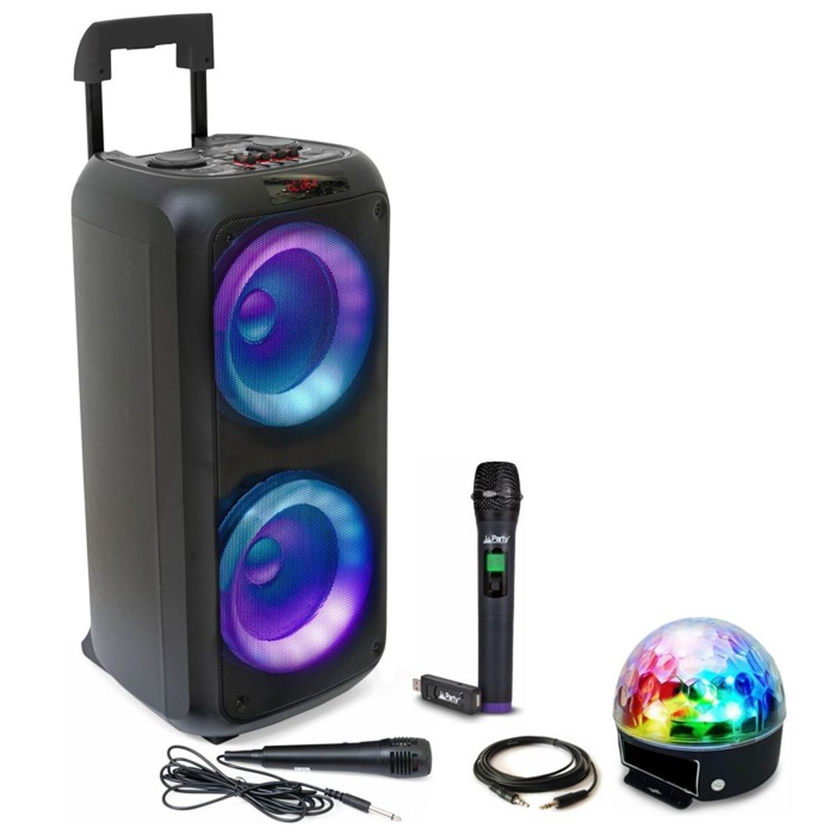 Pack MADISON - Enceinte Portable Bluetooth USB SD TWS 600W - Machine ...