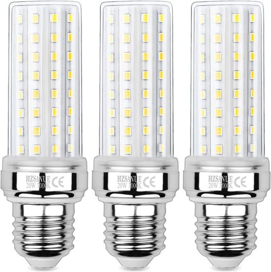 LED Ampoule Mas 20W 150W quivalent Ampoules Incandescence E27 Edison Vis Ampoules 3000K Blanc ...