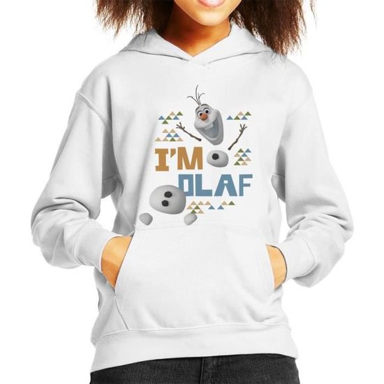 Disney Frozen Im Olaf Sweat à Capuche Enfant Blanc - Cdiscount Sport