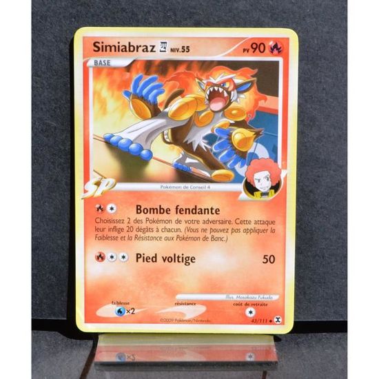 Carte Pokémon 43-111 Simiabraz Conseil 4 90 PV Platine Rivaux Émergents ...
