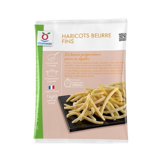 Haricots surgelés beurre très fins - 1 kg - Cdiscount