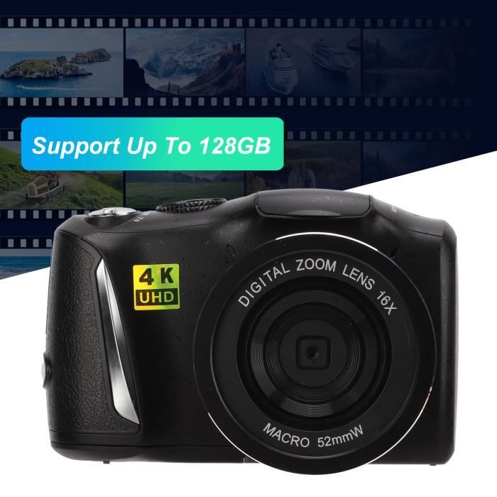 CD‑ R3 Appareil photo numérique portable 4K, n'aime numérique 16X ...