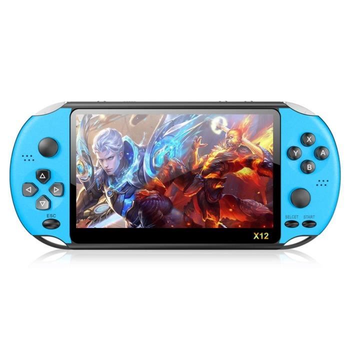 X12plus 8 Go bleu - Console de jeux vidéo portable X12 plus, 8 go, 2000 ...