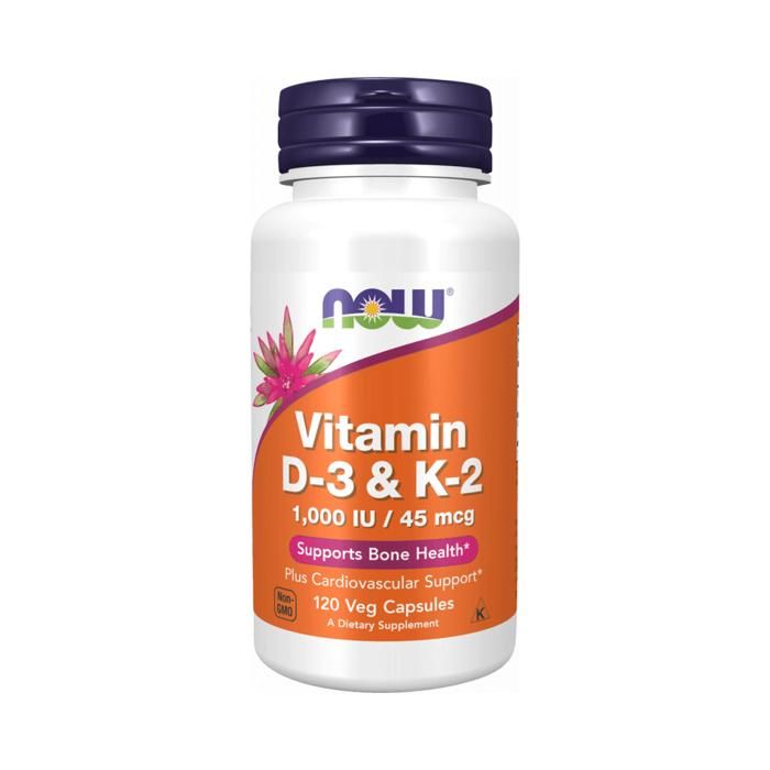 Vitamine D3 & K2 - 120 cap Standard Now Foods Pack Nutrition Sportive ...