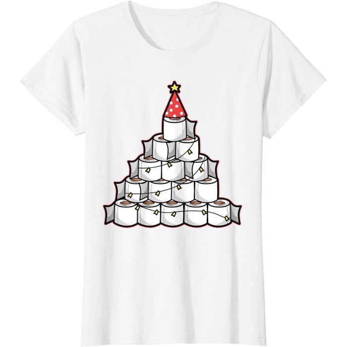 Papier Toilette De Noël Papier Wc Papier Toilette De Noël T-Shirt[H793] - Cdiscount Au quotidien