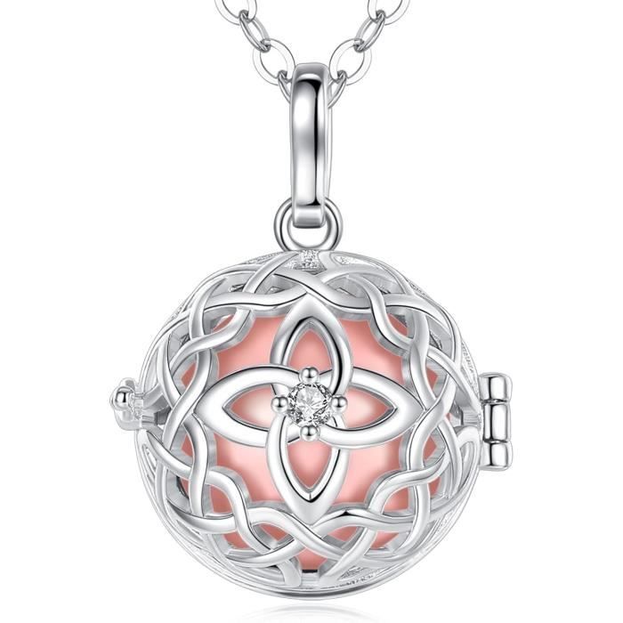 Bola De Grossesse Collier Avec Chaîne, Noeud Celtique Boule De Musique Pendentif Pour Les Femmes ...