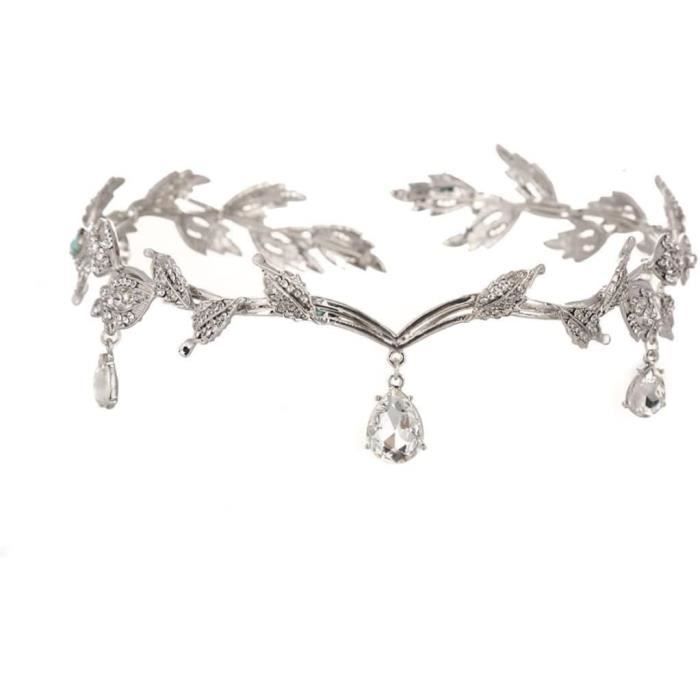 Couronne de Mariage Coiffe de mariée Baroque Cristal Strass Coiffe et ...