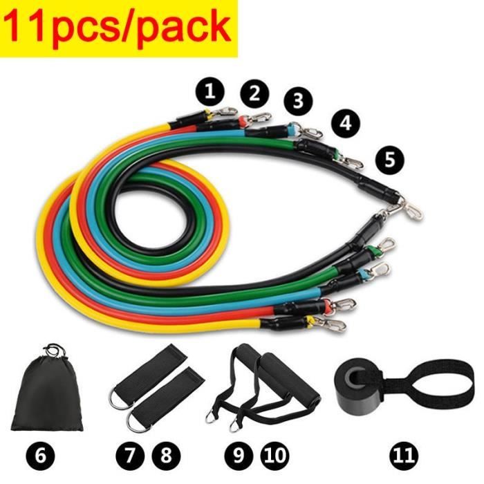 Bandes de résistance élastiques en caoutchouc, cordes de traction ...