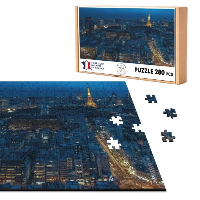 Puzzle Classique - FABULOUS - Tour Eiffel Illuminée Vue De Paris - 280 Pièces - Adulte ...