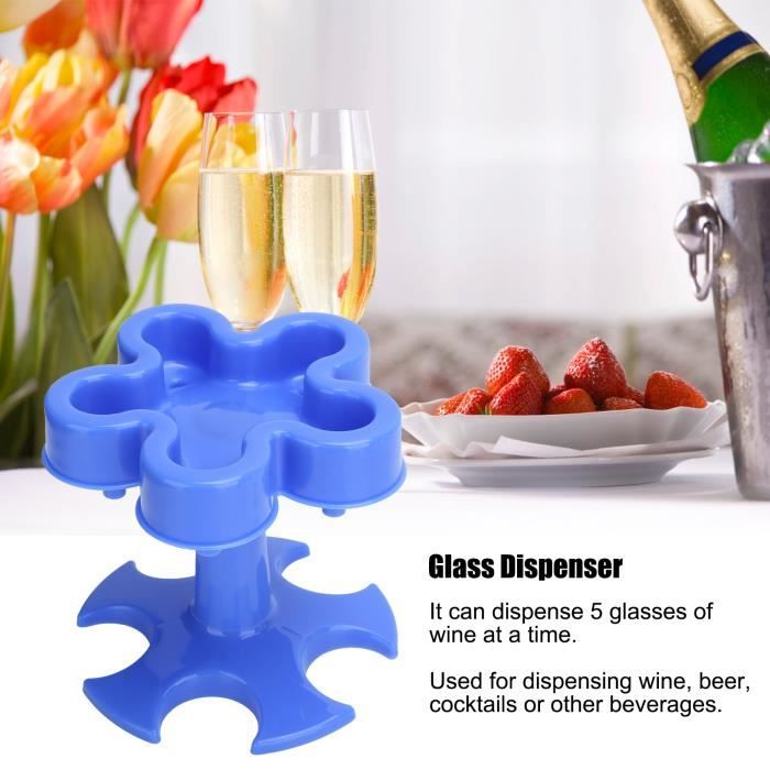 5 porte-distributeur de verre à liqueur avec 5 verres support de verre ...