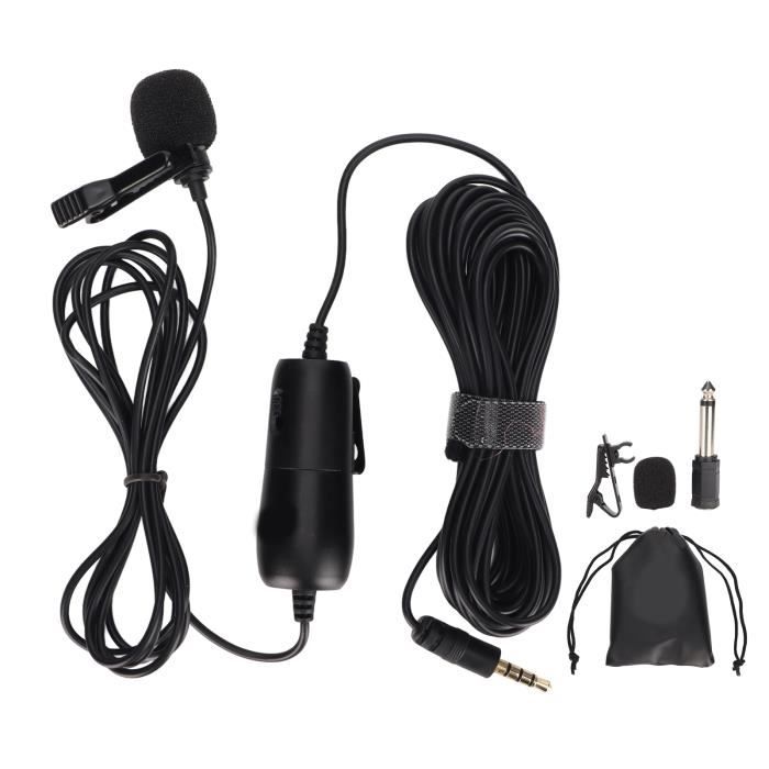 Fdit Micro-cravate S2 Lavalier Microphone Professionnel Revers Mic avec ...