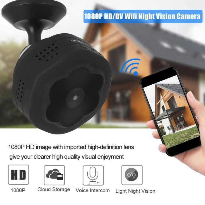 LAN Caméra De Vision Nocturne Mini Caméra De Surveillance Vidéo Wifi ...