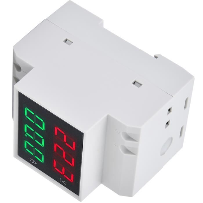 Mètre numérique Multimètre, Ampèremètre de Tension Numérique Rail DIN ...