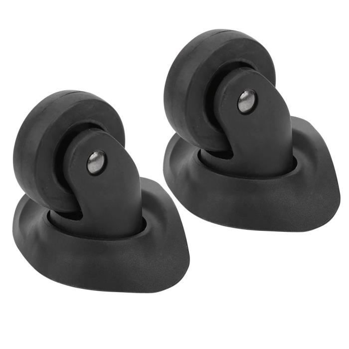 Roue de valise de voyage, roue de valise à bagages, noir résistant à l ...