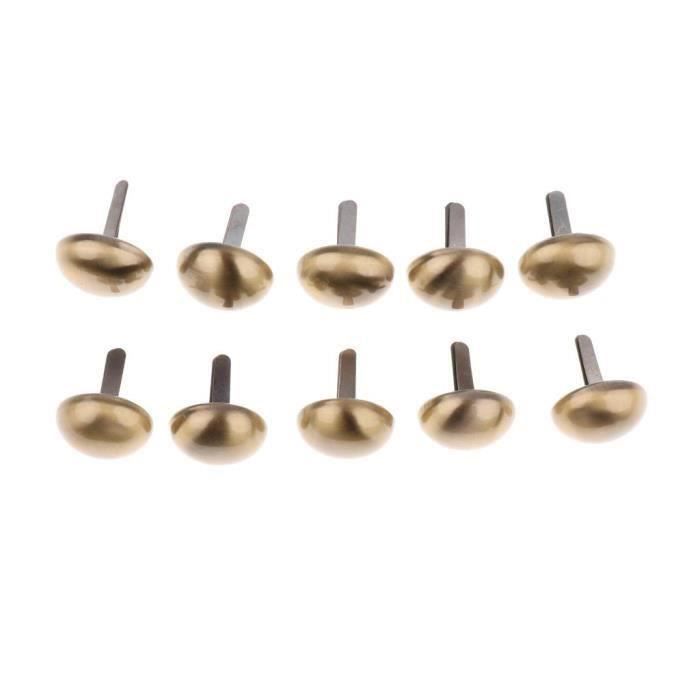 MOON-10 x Set Bouton Pression Rivet Tubulaire Métal avec Kit de ...