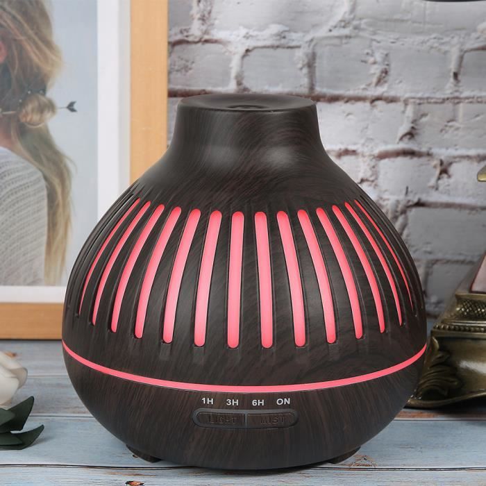 KIMISS diffuseur d'arôme électrique 400 ml 7 couleurs LED humidificateur d'aromathérapie ...