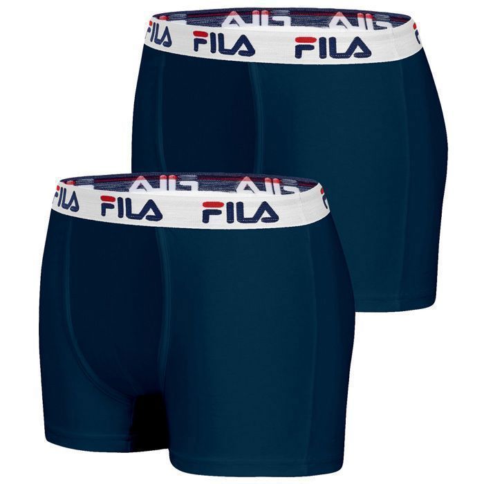 Caleçon Homme en Coton FILA - Maille Aérée - Lot de 2 - Bleu Bleu ...