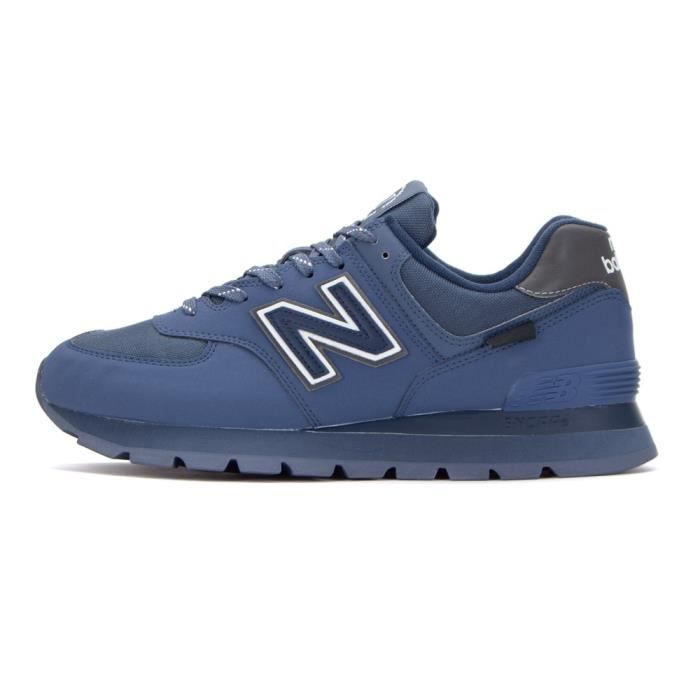 Chaussures Homme New Balance 574 Bleu - Lacets - Textile Bleu ...