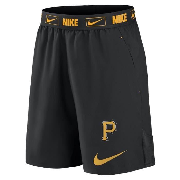 Short MLB Pittsburgh Pirates Nike Primetime Logo Woven Noir-Noir-XL ...