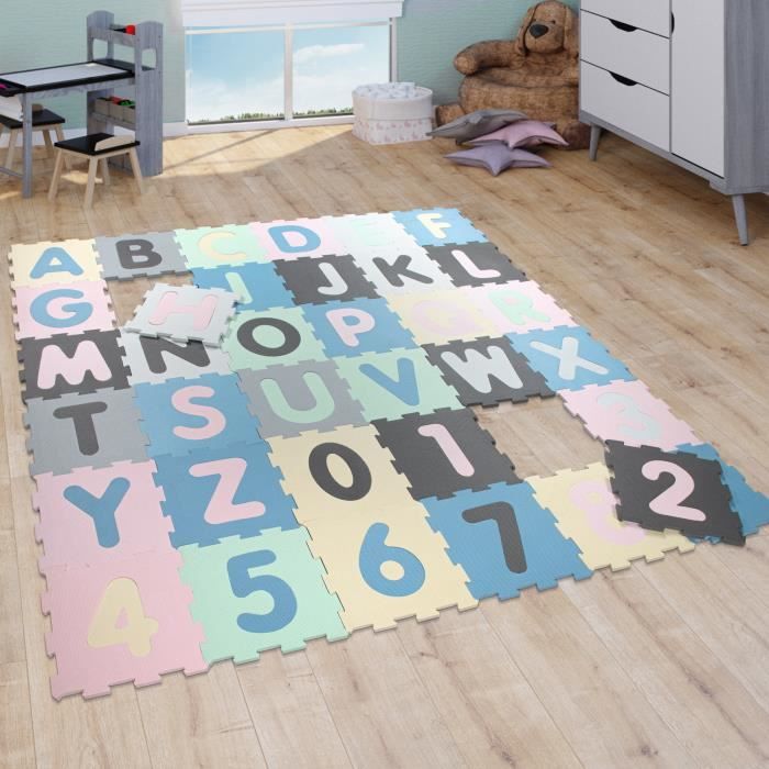 Paco Home Tapis Puzzle Tapis De Jeux Tapis En Mousse Tapis Bébé ...