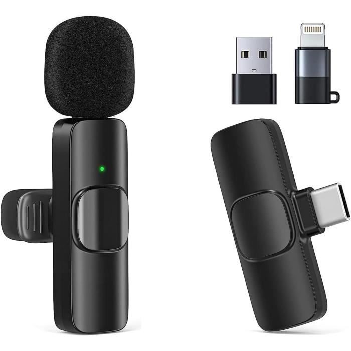 Mini Microphone Multifonction Pour Vidéo, Microphone Sans Fil Pour ...