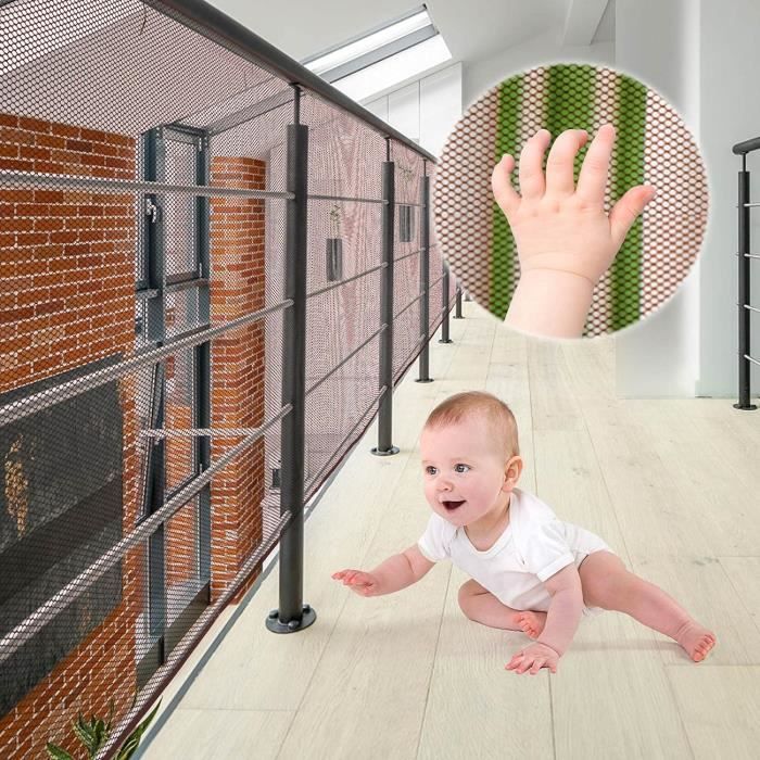 Filet De Protection Pour Escaliers, 3 Mètre Filet De Sécurité, Filet De ...
