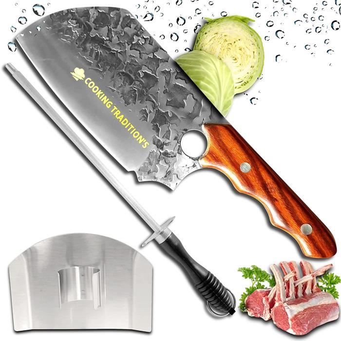Feuille De Boucher, Couteau De Cuisine Professionnel Lame 17 Cm Haute ...