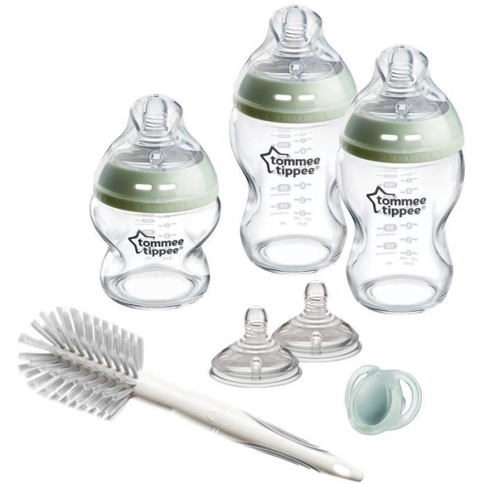 Coffret biberons - TOMMEE TIPPEE - NATURAL START - En verre - Biberons ...