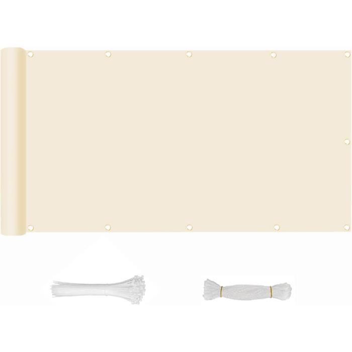 Brise-Vue Pour Balcon 90X400Cm Brise Vue Jardin Opaque Résistant À L ...