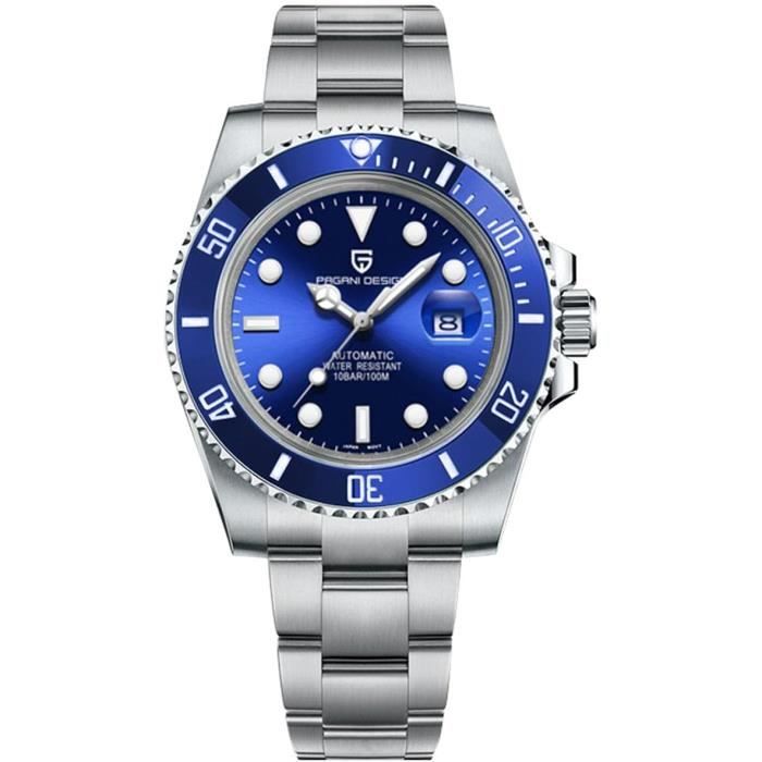 Pagani Design Montre Automatique Homme Mécanique Tmi Nh35 Date Acier ...